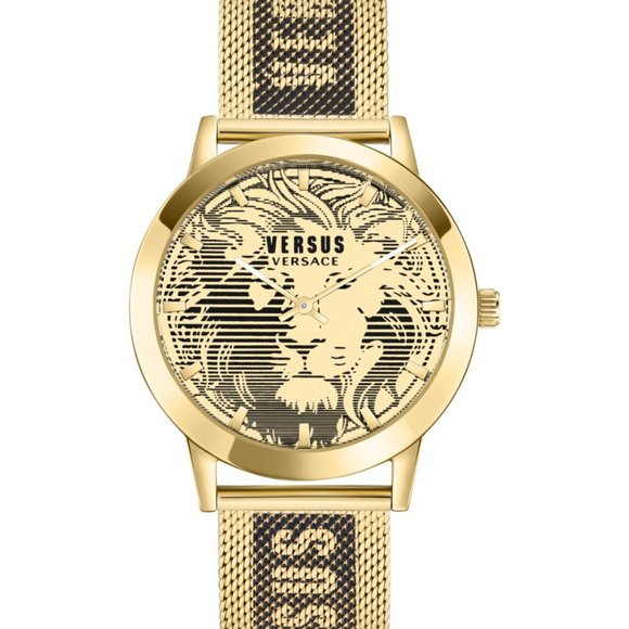 Versace | Accessories | Versace Mens Gold 4mm Lion Watch | Poshmark